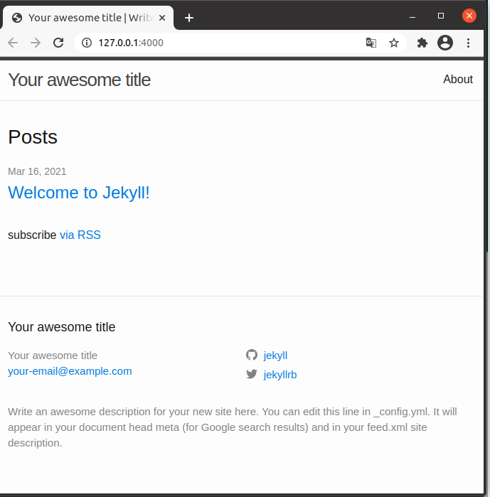 Create a personal blog with github pages and jekyll. - Jose Miguel Arigita